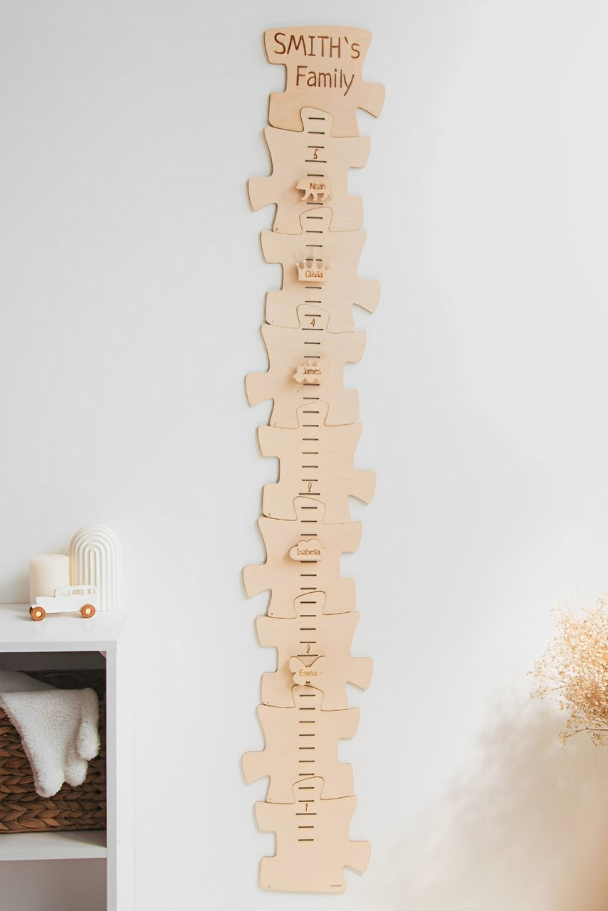 Personalized Wooden Puzzles Growth Chart Height Ruler Wall Decor – UK ...